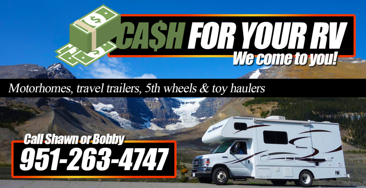 We buy RVs - Sell us your RV! Get cash for your RV, today!